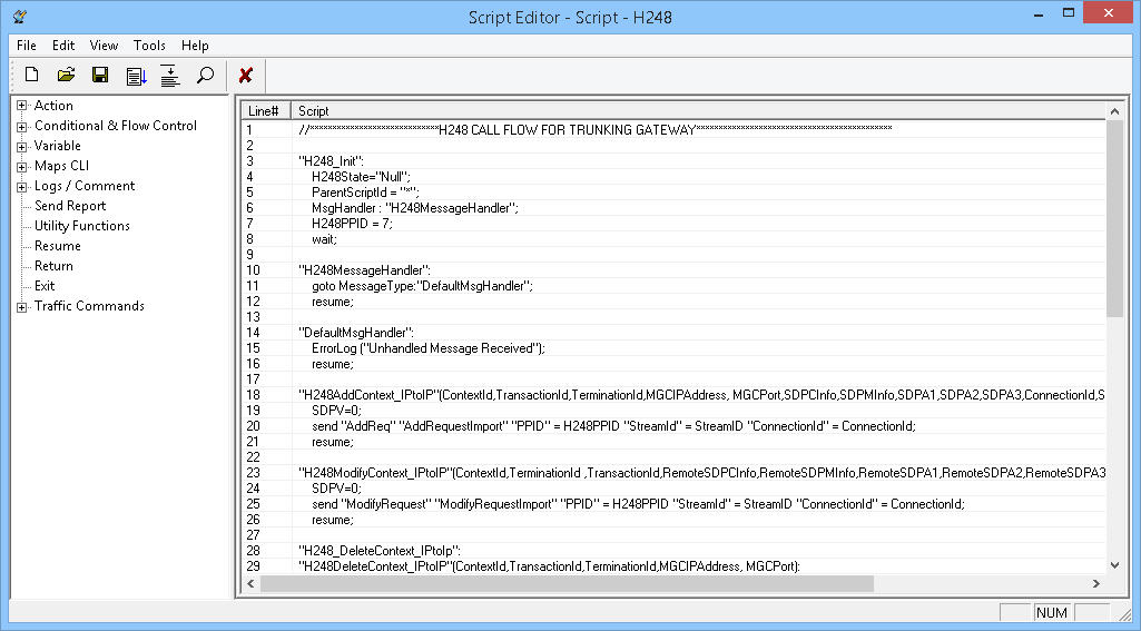 (PDF) MAPS MEGACO/H.248 Protocol Emulator - GL list of added script as per the call flow ...