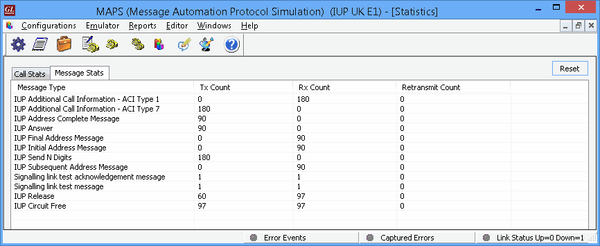 MAPS™ IUP Protocol Emulator (BT SS7 Interconnect User Part Protocol ...