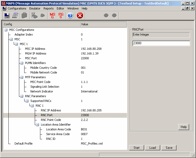 MAPS™ UMTS for IuCS, IuH Interfaces Emulator (IuCS Emulation over IP ...