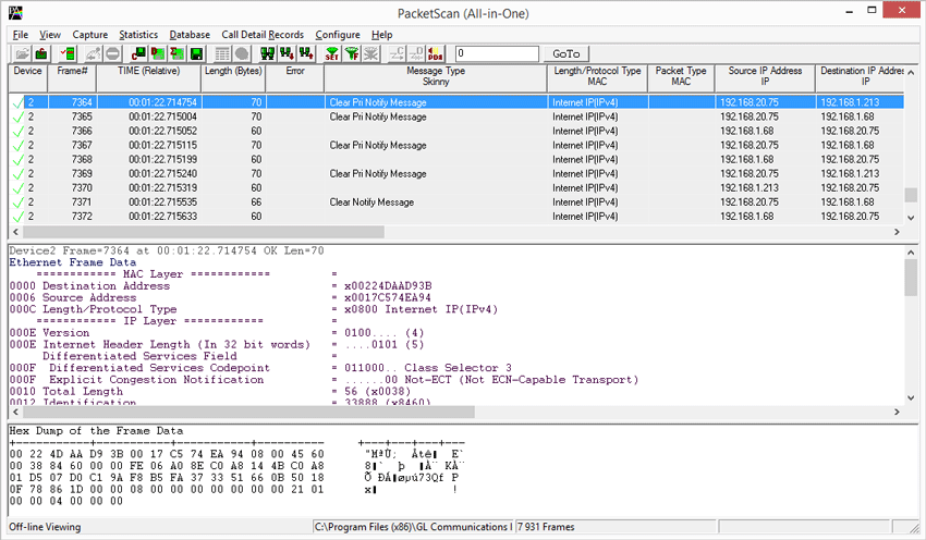 (PDF) Ethernet/IP Test Solutions - GL · PDF fileIPNetSim™ Handheld ...